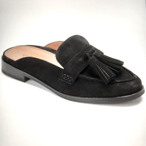 Vionic | Shoes | Sz 6 Vionic Leather Black Reagan Nubuck Mule | Poshmark